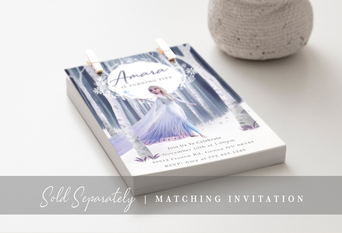 Frozen 2 Poster Modern Frozen Sign Frozen Birthday Sign - Etsy