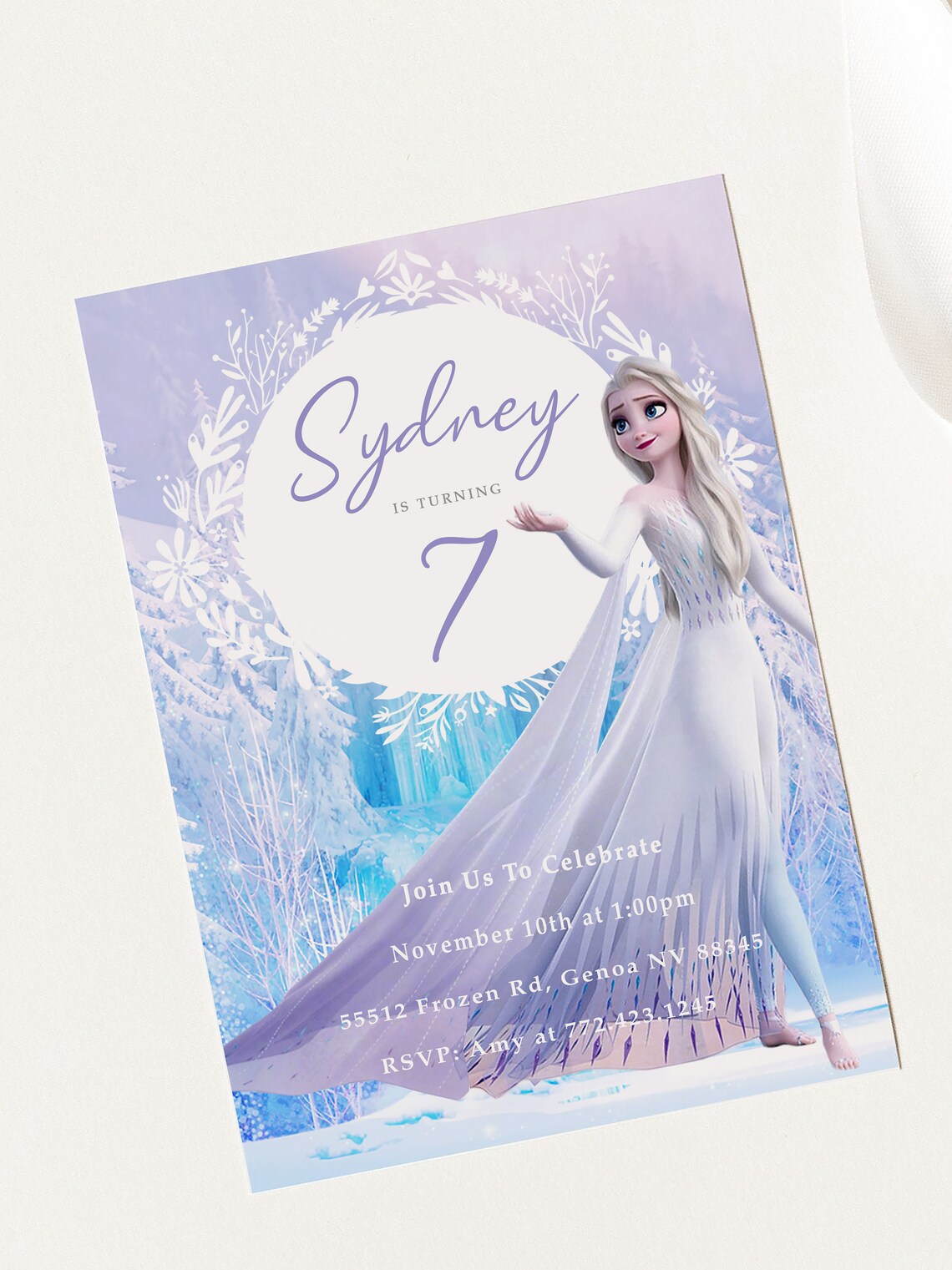 Frozen 2 Invitation Modern Frozen Invite Frozen Birthday - Etsy