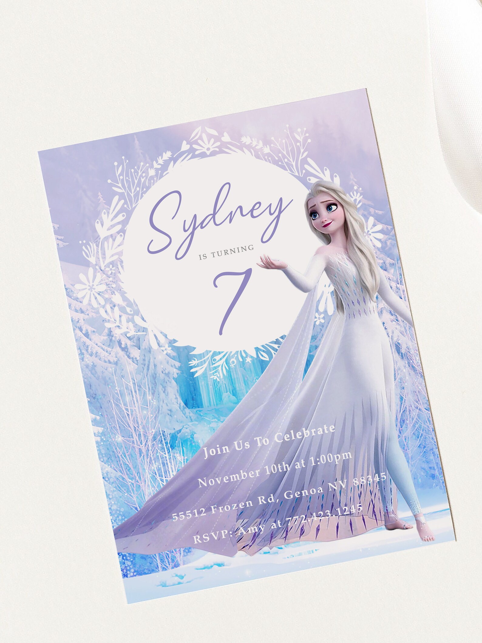 Frozen 2 Invitation Modern Frozen Invite Frozen Birthday - Etsy