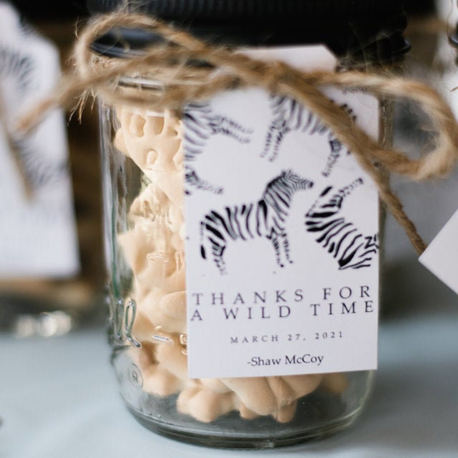 Party Animals Favor Tags Wild One Animals Thank You Tags - Etsy