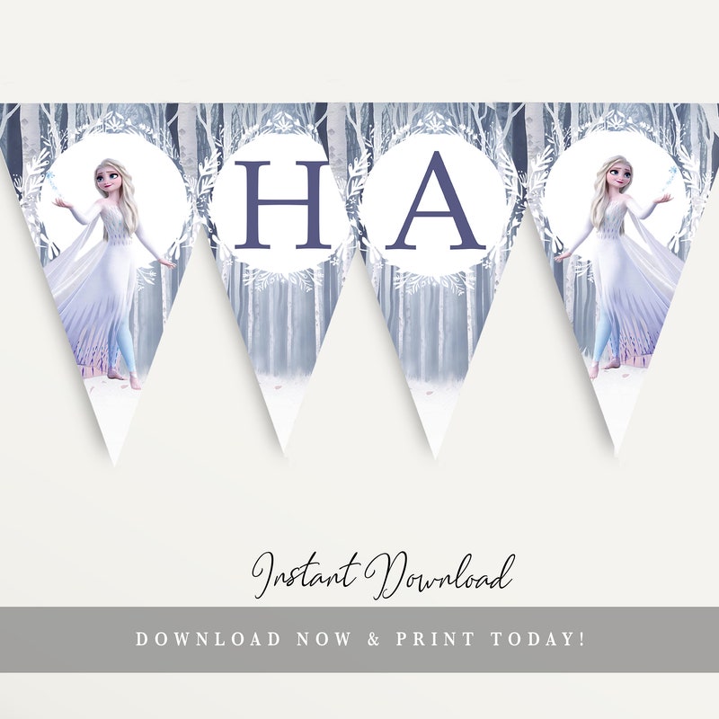 Frozen Birthday Banner - Etsy