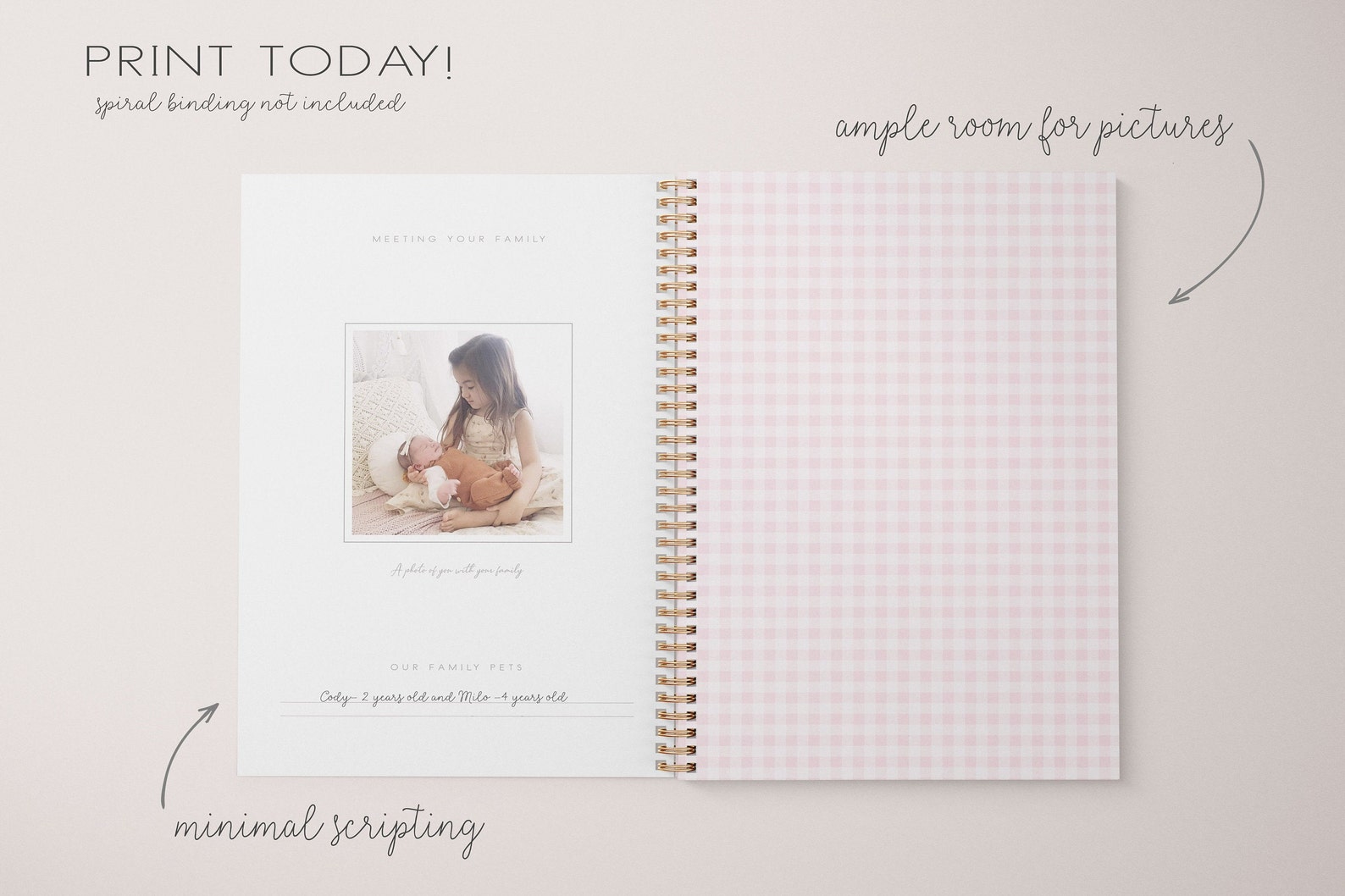 Baby Book Printable Baby Book Pages Baby Memory Book - Etsy