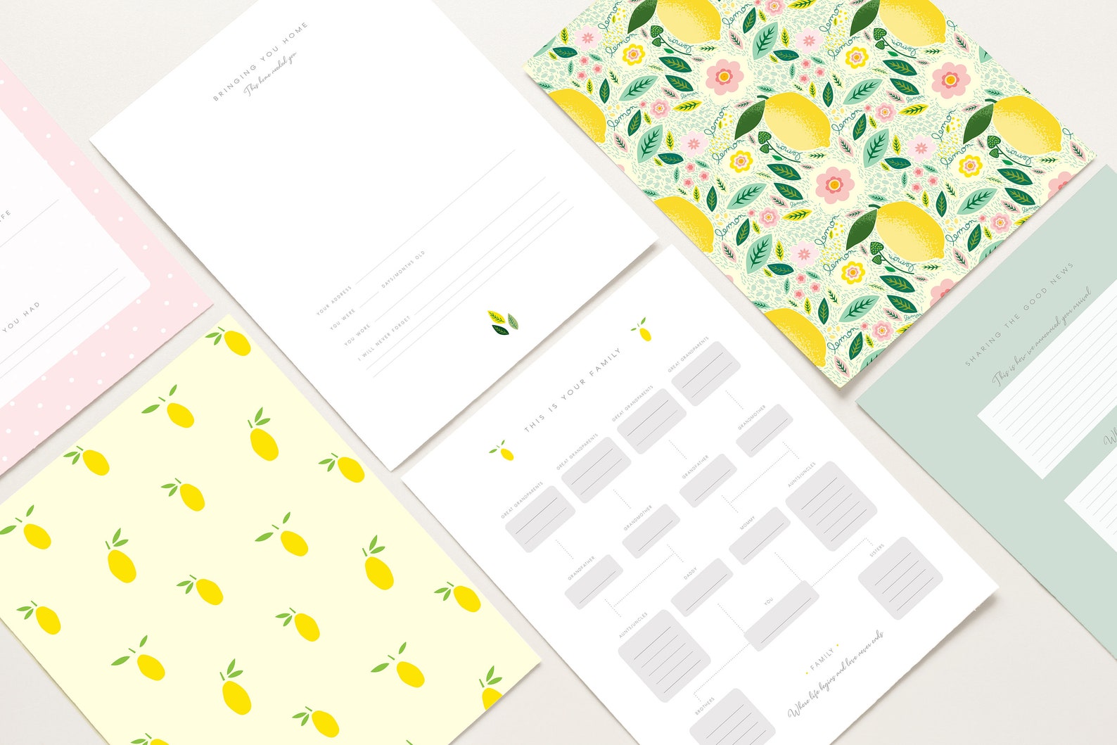 Baby Book Printable Baby Book Pages Baby Memory Book - Etsy