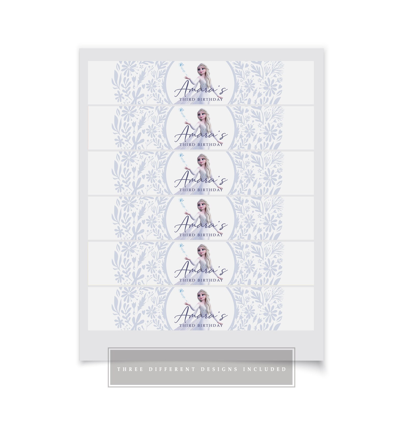 Frozen 2 Water Bottle Labels Modern Frozen bottle wraps | Etsy