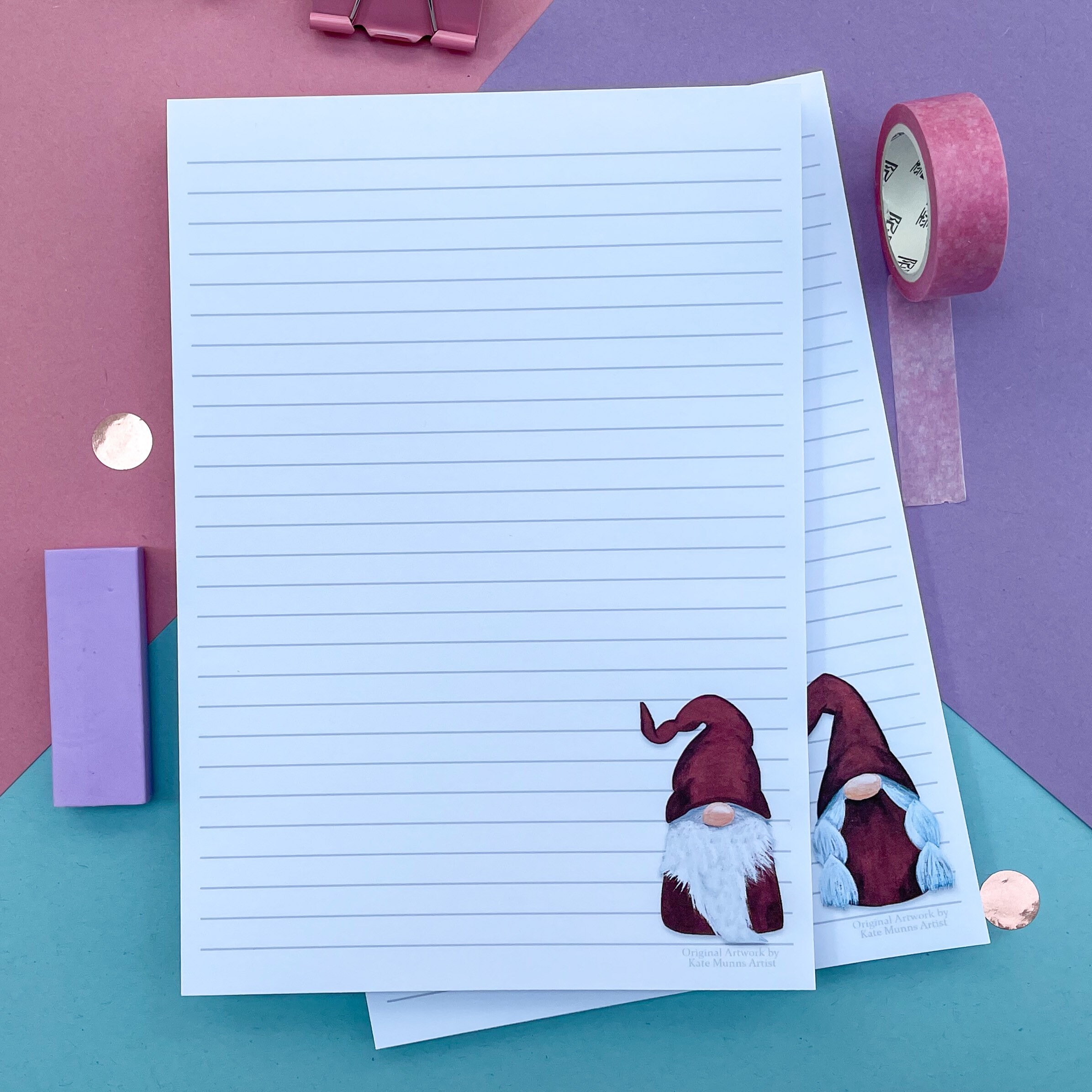 A5 Gnome Gonk notepad with 50 tear off sheets | Etsy