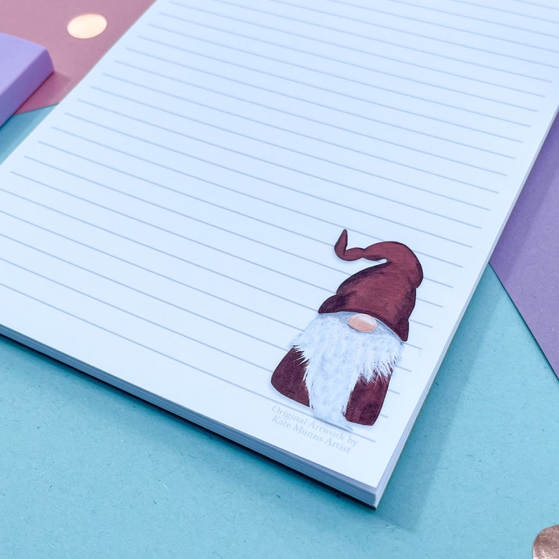 A5 Gnome Gonk Notepad With 50 Tear off Sheets - Etsy UK