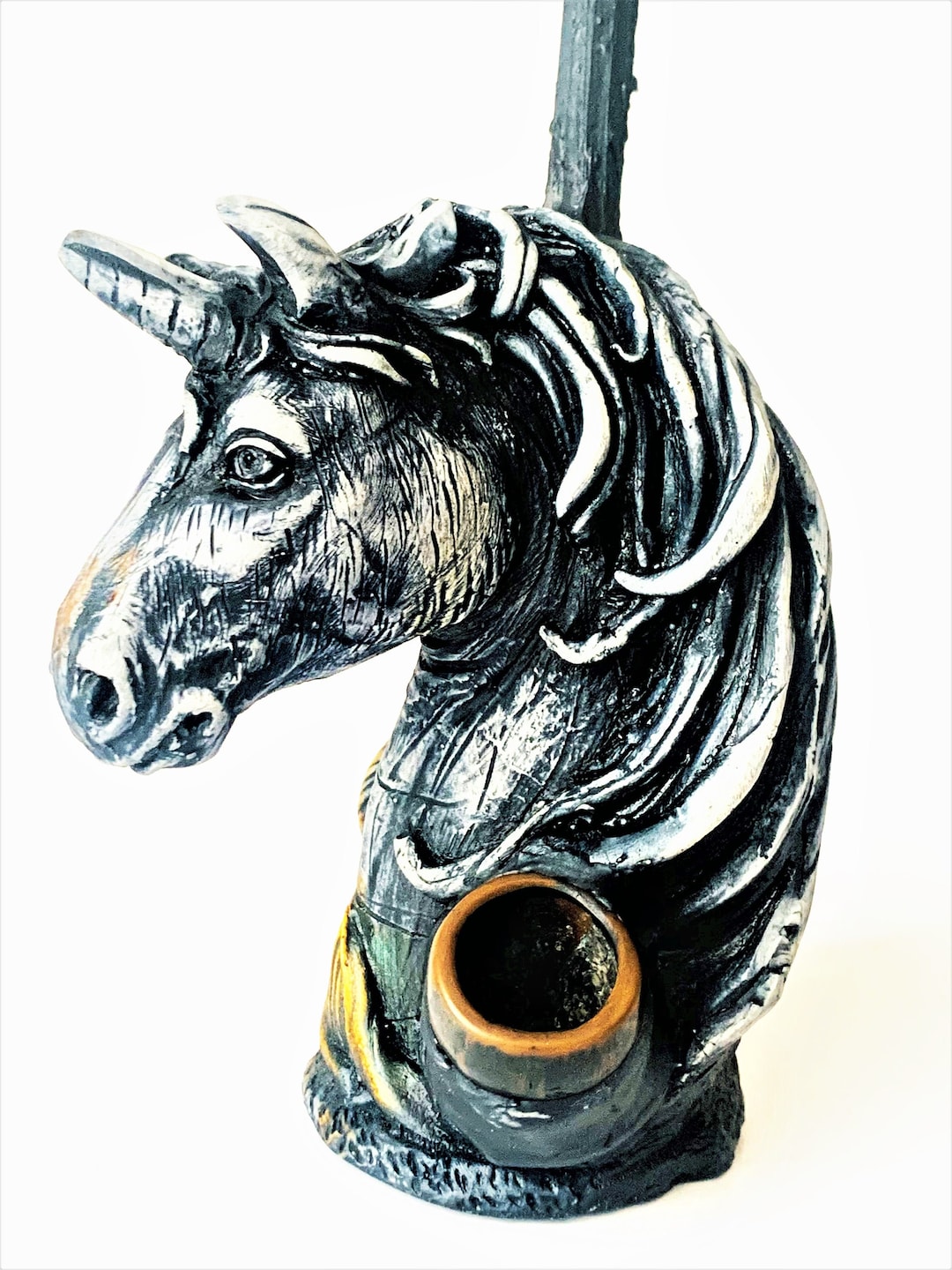 Unicorn Tobacco Smoking Pipe Large Pipe Handmade Collectible 7 Inch ...