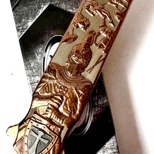 Collectible 3D Knight Knife Antique Design Stainless Steel Rose Gold - Etsy