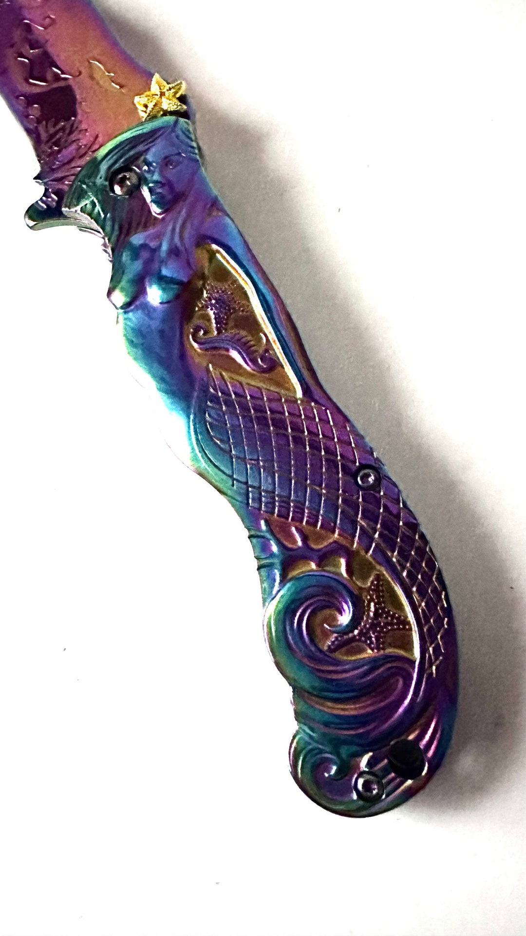 Collectible Sailor's Mermaid Knife 3D Antique Design Stainless Steel ...