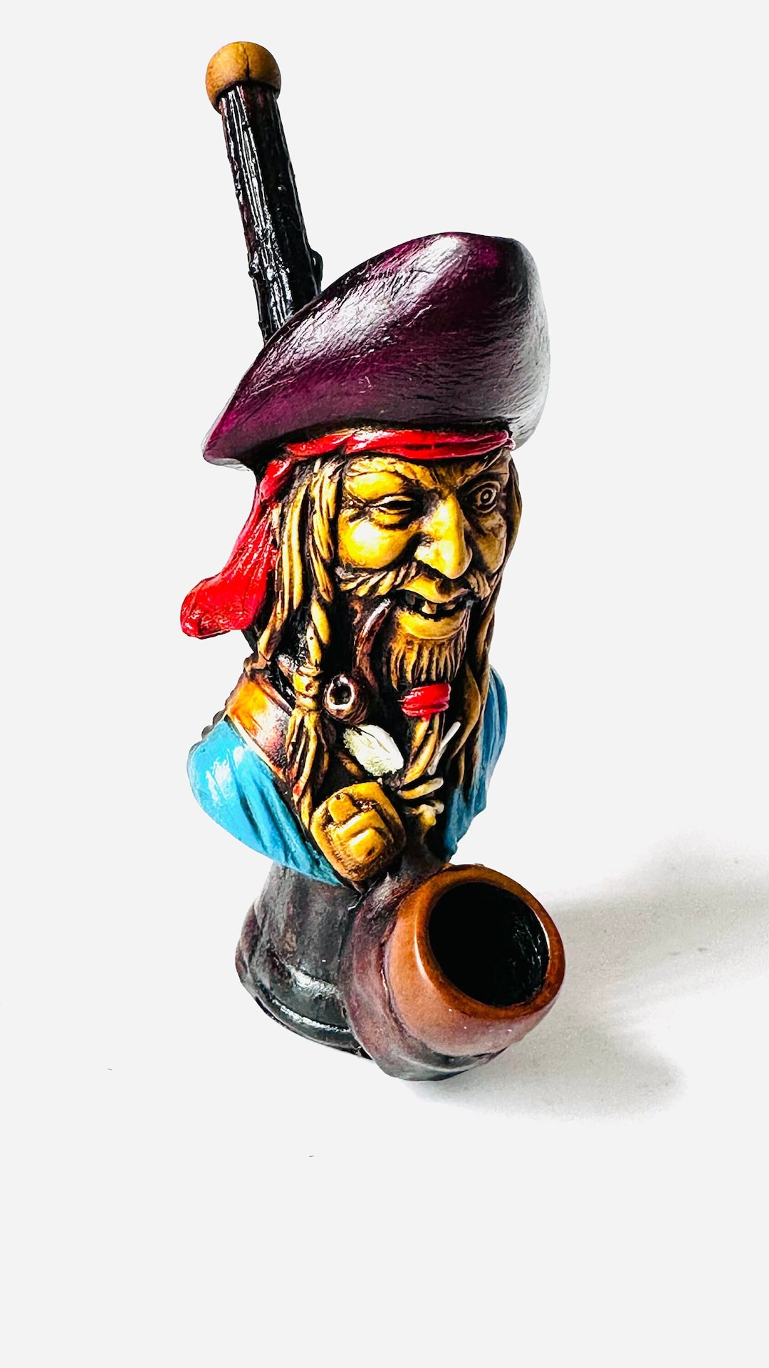 Calico Jack Pirate Tobacco Pipes Smoking Large Pipe Handmade ...