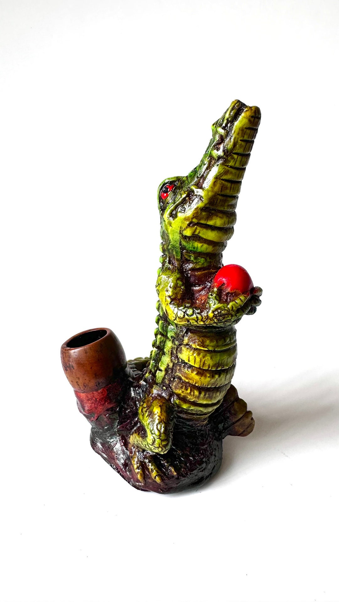 Gator Looking up Tobacco Smoking Pipes Large Pipe Handmade Collectible ...
