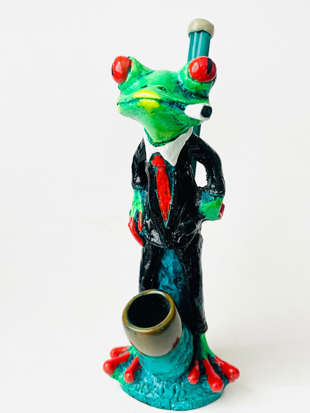 Mr Frog Tobacco Smoking Large Pipe Handmade Pipes Collectible 7.5 Inch ...