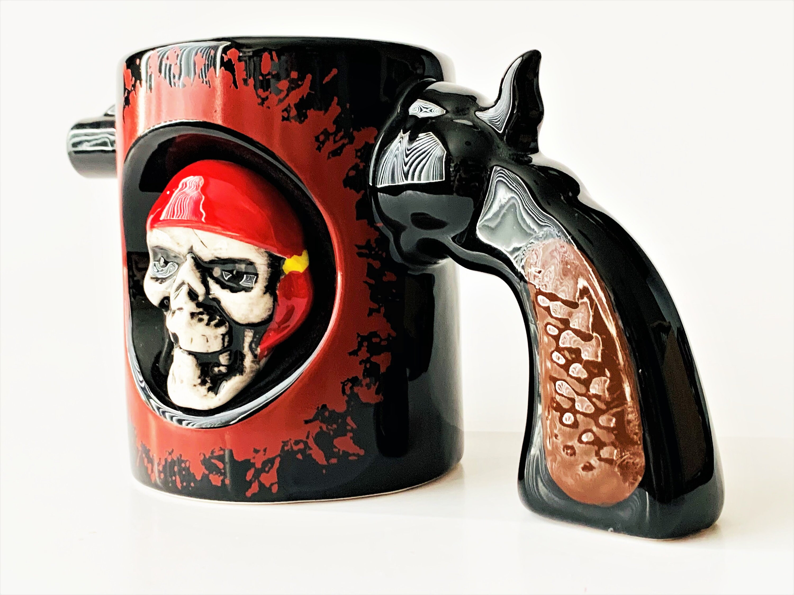 Large Pirate Mug With Gun 3D Pirate Head Ceramic Coffee Mug - Etsy