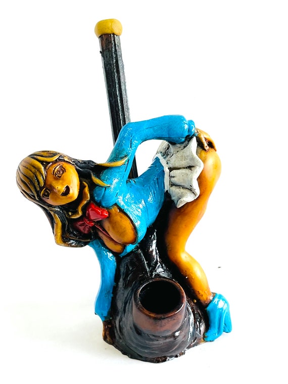 Sexy Girl Tobacco Smoking Large Pipe Handmade Pipes Etsy