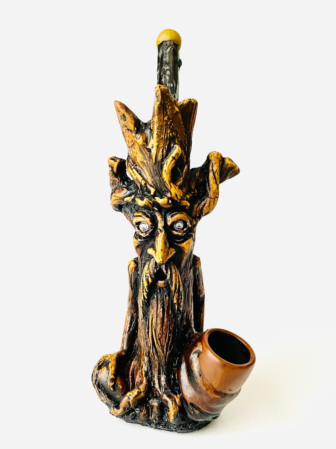 Tree Face Tobacco Pipes Smoking Large Pipe Handmade Collectible 7 inch ...