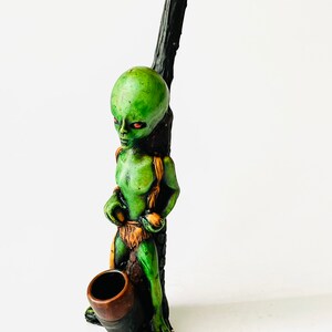 Green Alien Tobacco Pipe Smoking Large Pipe Handmade Pipes - Etsy