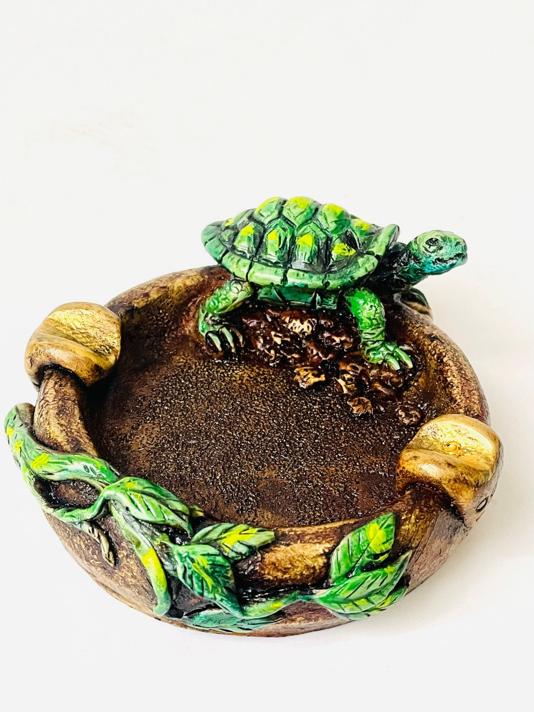 Turtle Ashtray / Incense Burner Handmade Tobacco Ashtray Collectible - Etsy