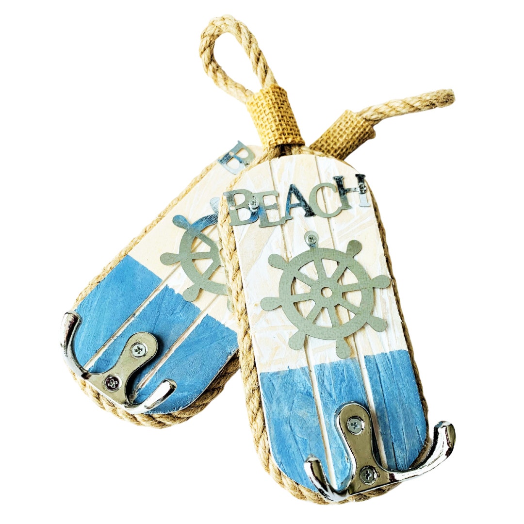 Beach House Wall Hanger Key Hook Towel Hanger Nautical - Etsy
