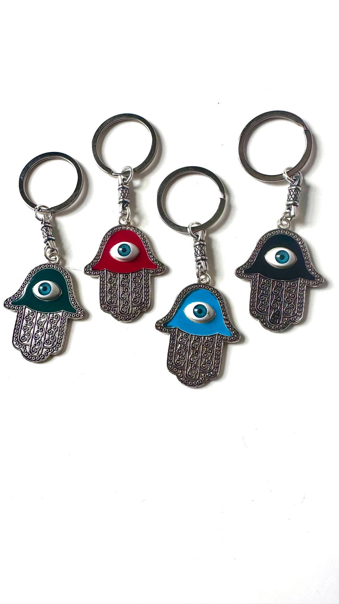 Hamsa Key Chain Evil Eye Good Luck - Etsy