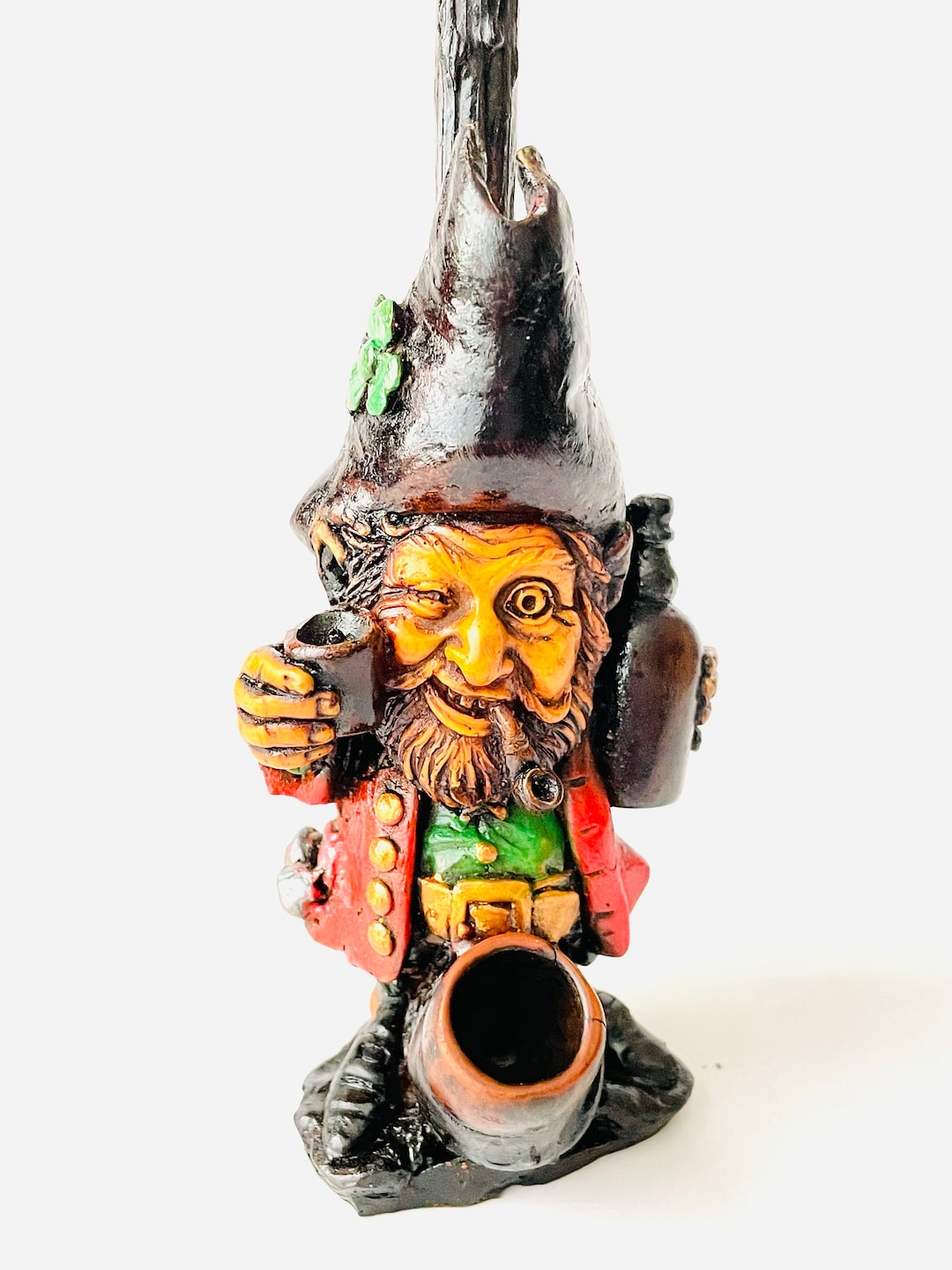 Drunk Dwarf Tobacco Pipes Smoking Large Pipe Handmade Collectible 7 ...
