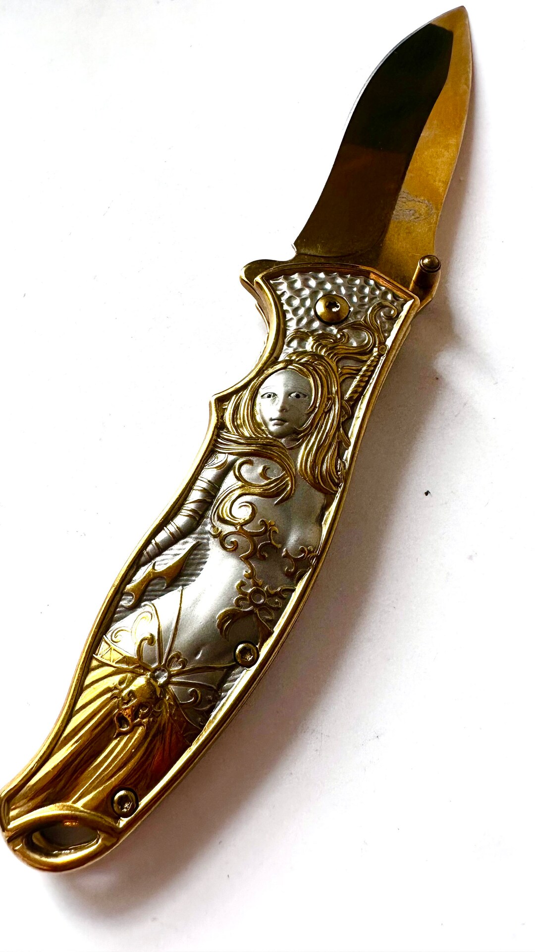 Collectible Dark Night Witch Demon Knife Antique Design Stainless Steel ...