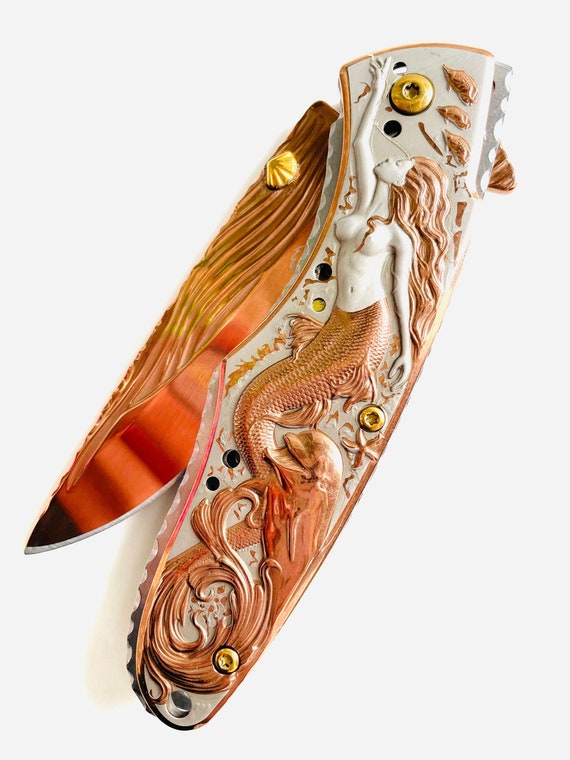 Collectible Sailor's Mermaid Knife Antique Design - Etsy