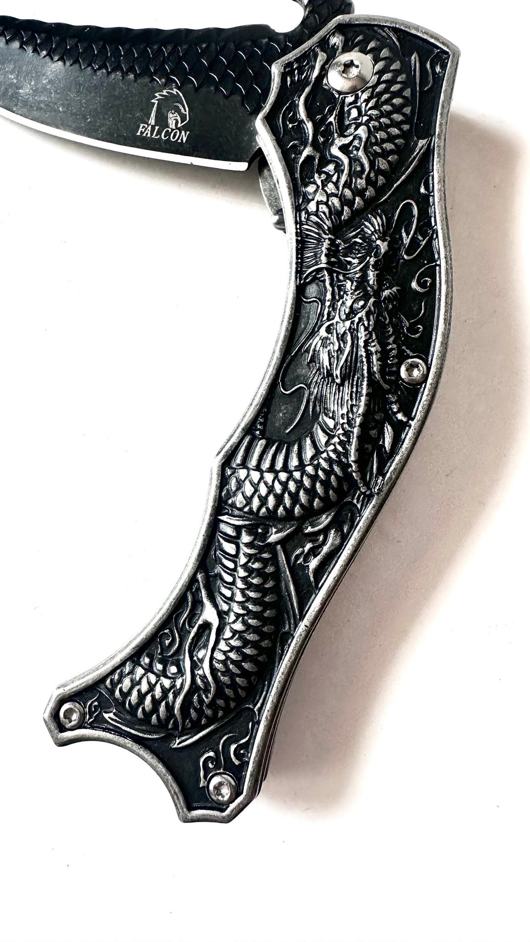 Collectible Dragon Knife Stainless Steel Blade 9 Antique Design - Etsy