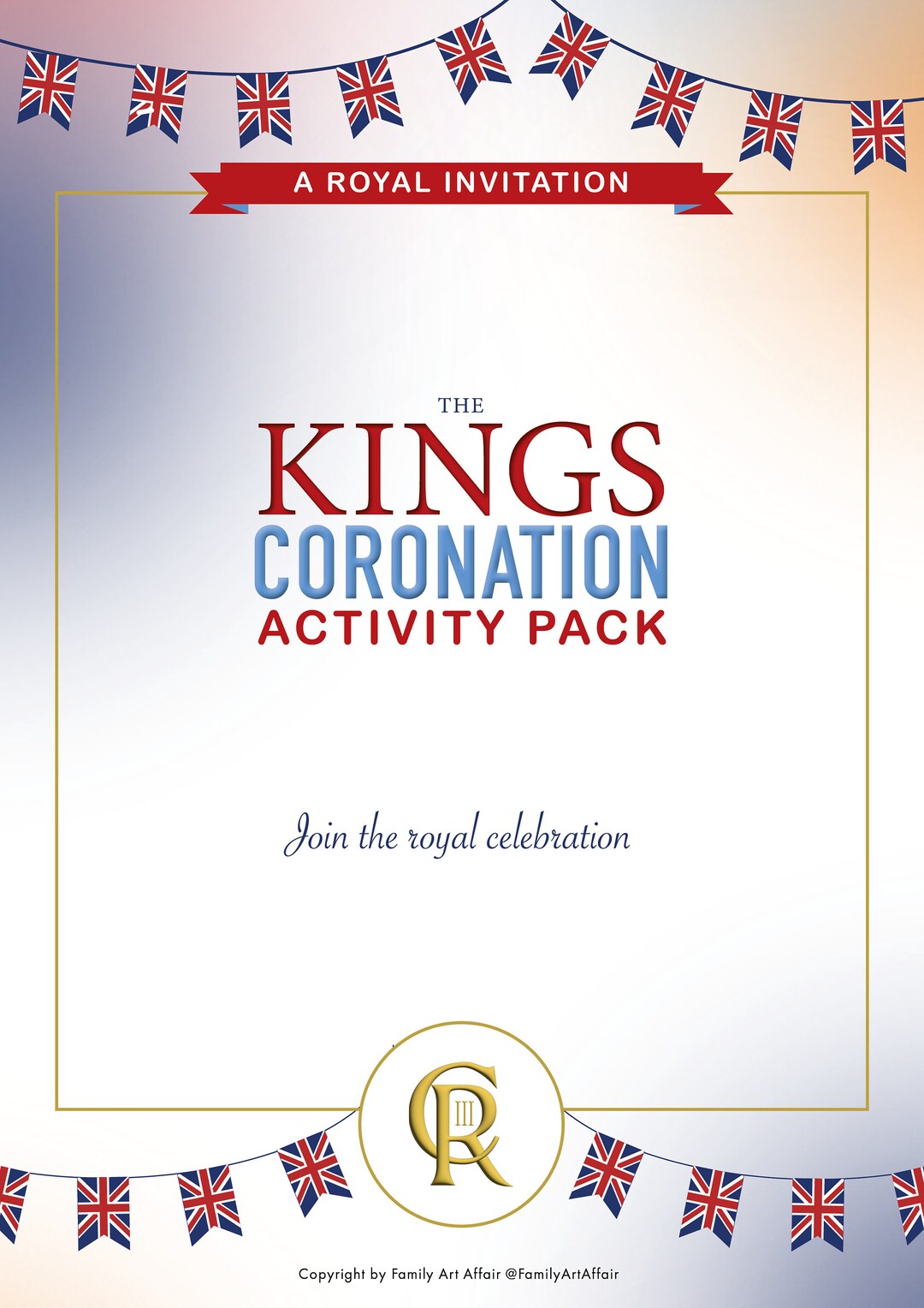 Kings Coronation Activity Pack - Tea Party Invite - Street Party Games ...