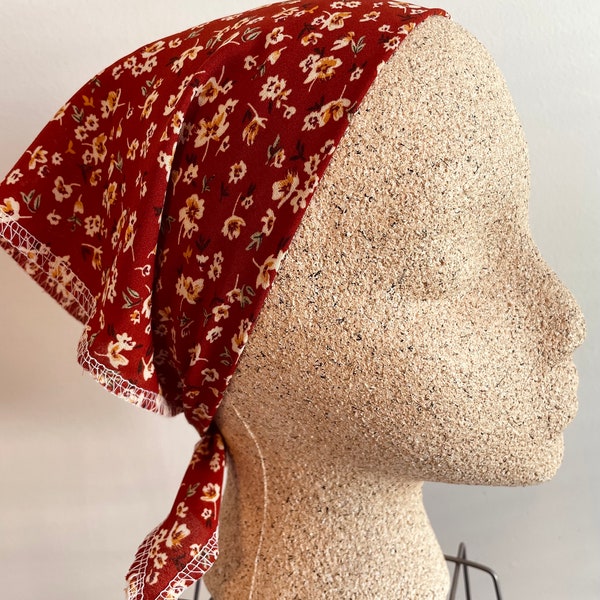 Red Head Scarf - Etsy