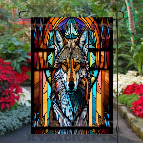 Wolf Stained Glass - Etsy