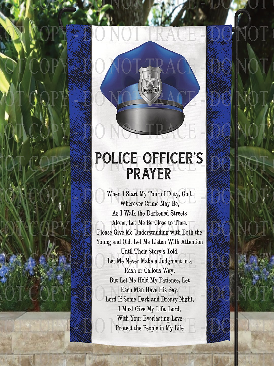 Handmade Sublimated Police Officer Flag - Etsy