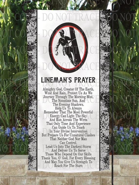 Handmade Sublimated Lineman's Prayer - Etsy