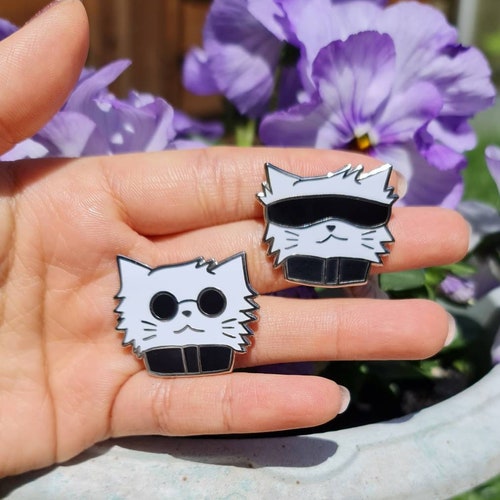 Neko Gojo Pins - Etsy
