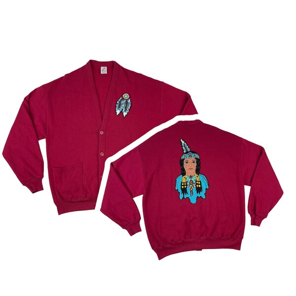 Mens Native American Cardigan - Etsy