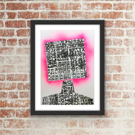 TITLE: BLOCKHEAD SERIES 2020 4 Art Pop Art Modern Art | Etsy