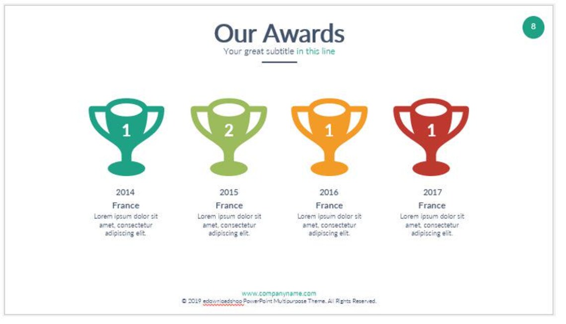 Microsoft Powerpoint Presentation Template - Achievers Package - Etsy