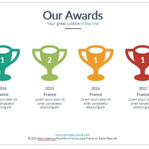 Microsoft Powerpoint Presentation Template - Achievers Package - Etsy