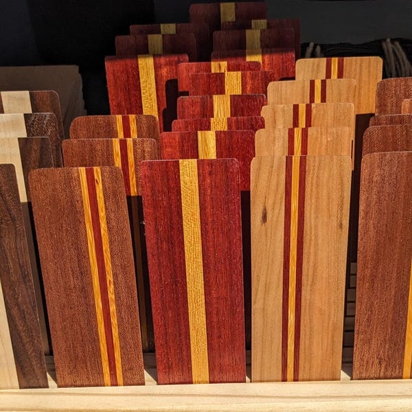 Thin Wood Bookmark - Etsy