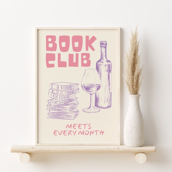 Book Club Poster - Etsy