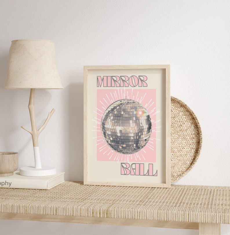Taylor Swift Mirror Ball Poster, Mirror Ball Digital Download, Trendy ...