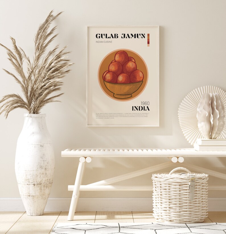 Gulab Jamun Print, Food Print, Indian Art Print, Downloadable Print ...