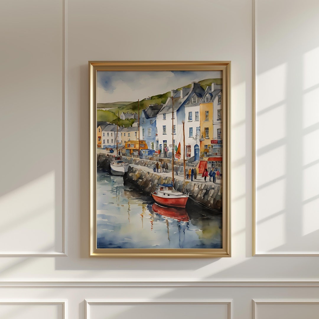 Galway Watercolor Poster, Ireland Travel Wall Art, Galway Print ...