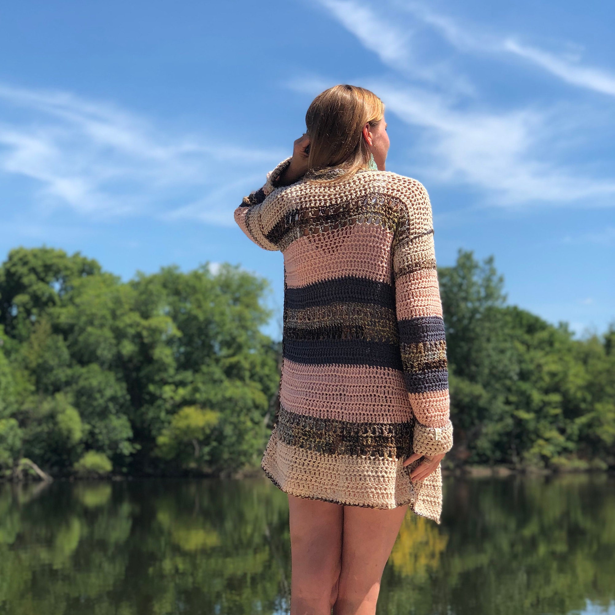 Neapolitan Cardi Crochet Sweater Pattern - Etsy