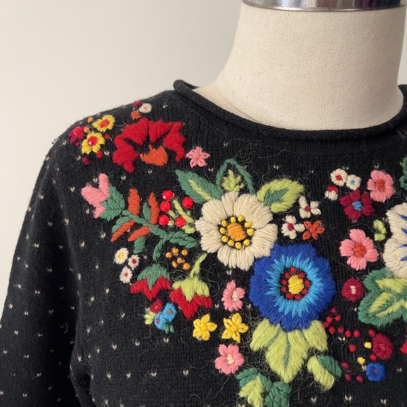 Embroidered Sweater - Etsy