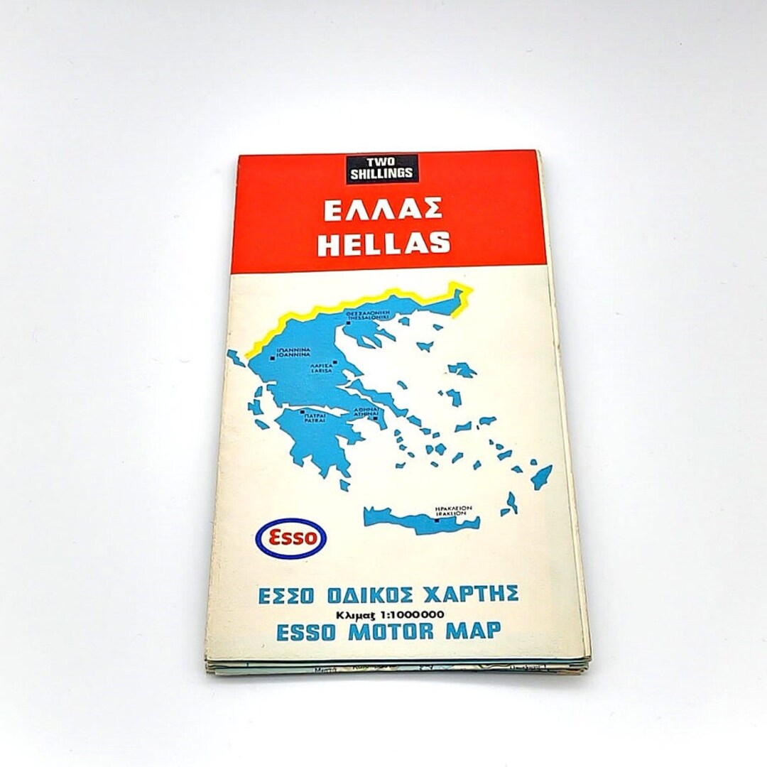 Vintage Esso Road Maps- European Countries- Italy- Germany- Sweden ...