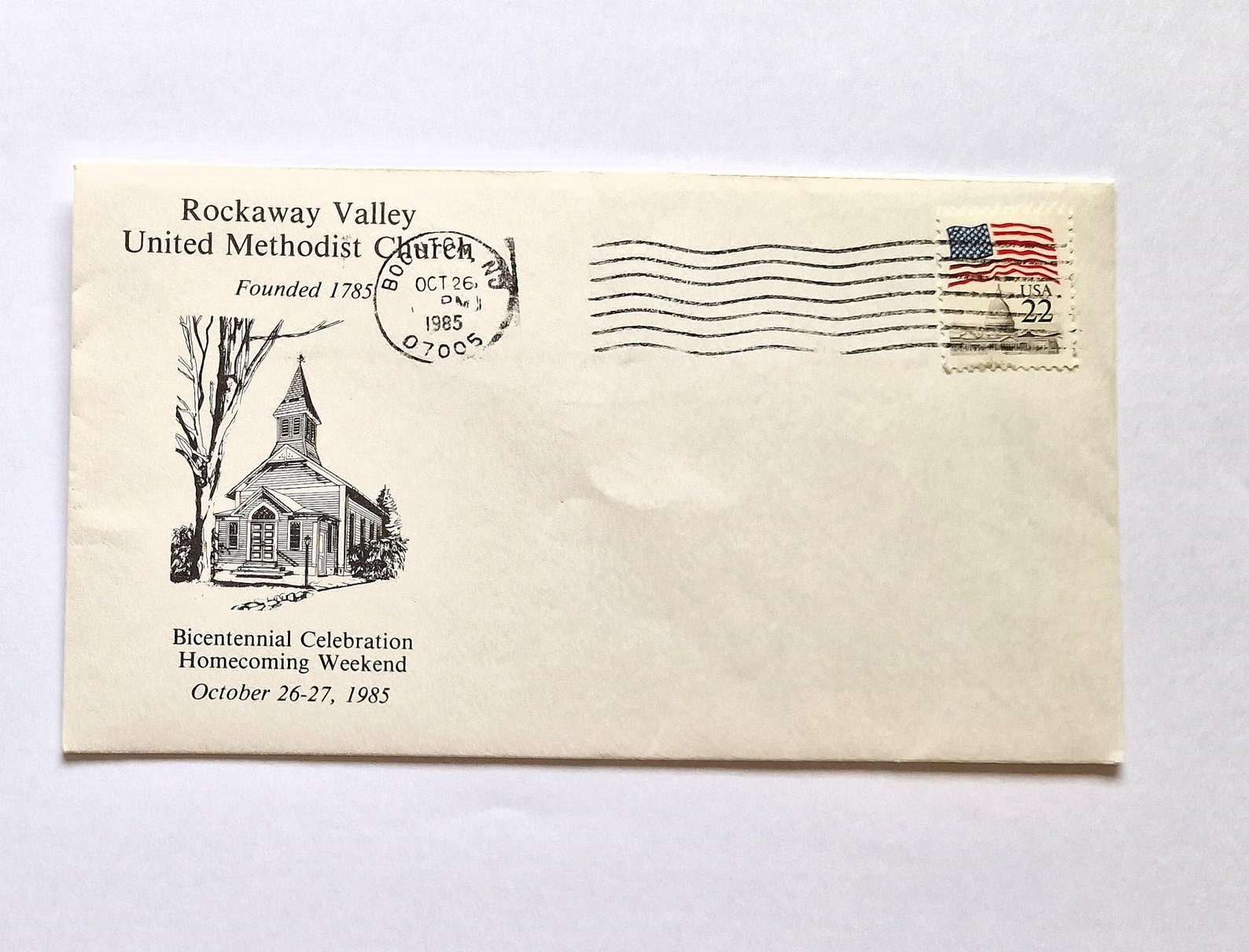 United States Methodist Church First Day Issue Commemorative Stamp ...