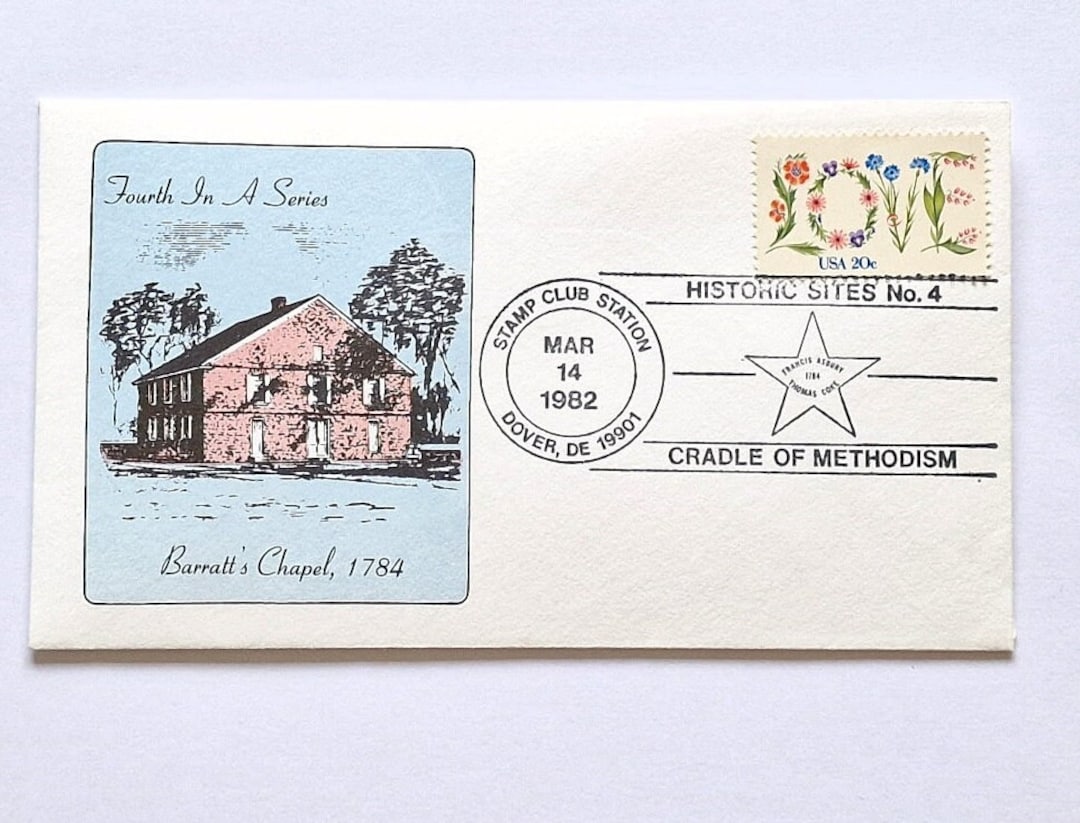 United States Methodist Church First Day Issue Commemorative Stamp ...