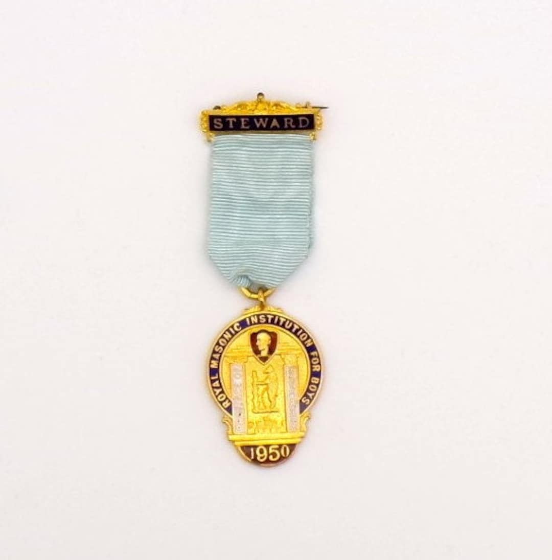 Masonic Jewel- STEWARD- 1950- Royal Masonic Institution for Boys ...