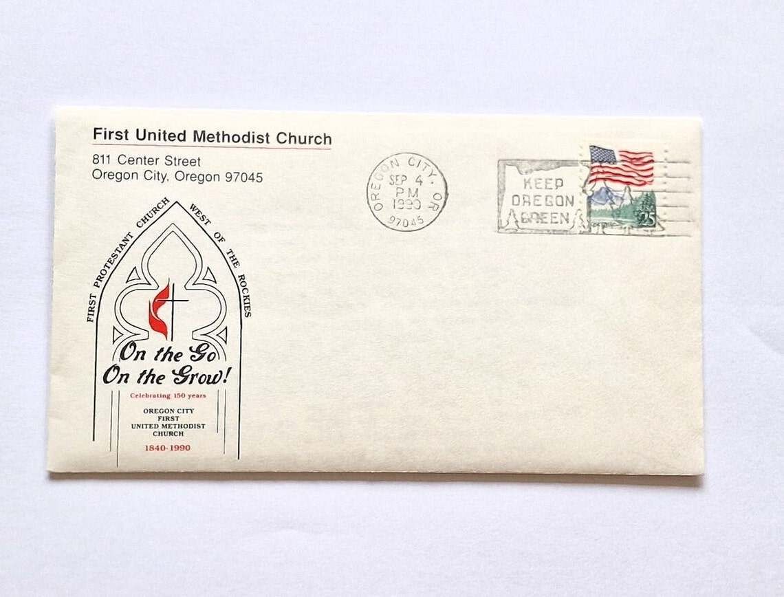 United States Methodist Church First Day Issue Commemorative Stamp ...