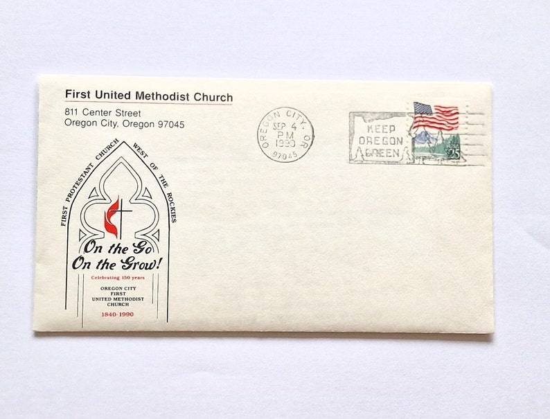 United States Methodist Church First Day Issue Commemorative Stamp ...